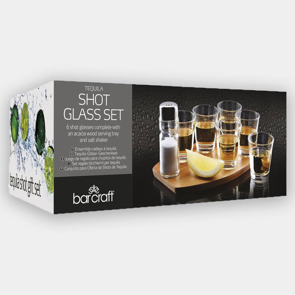 BarCraft Tequila Shot Gift Set 8 Piece 6x50ml Glasses – mzube