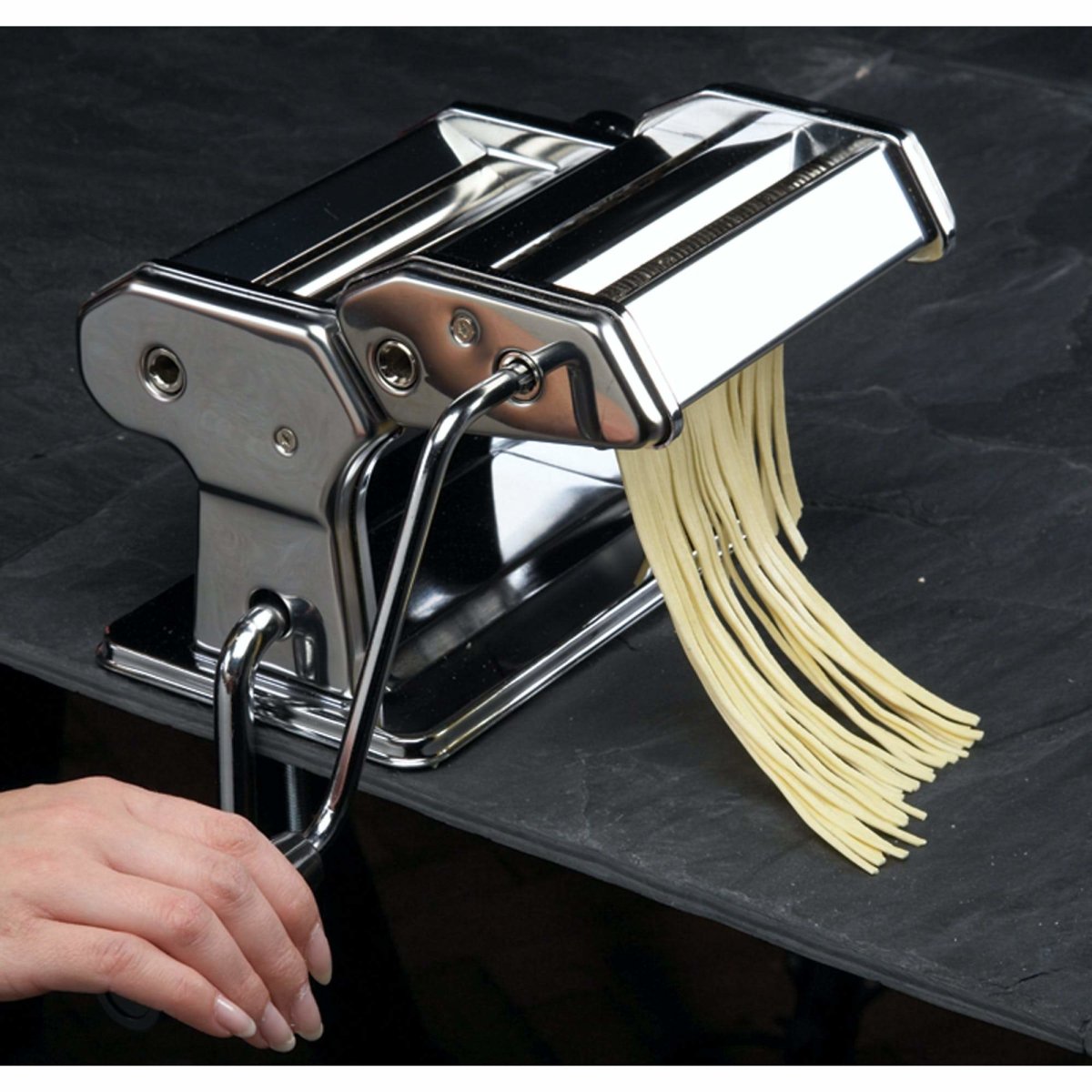 Italian Deluxe Double Cutter Pasta Machine - KitchenCraft World of ...