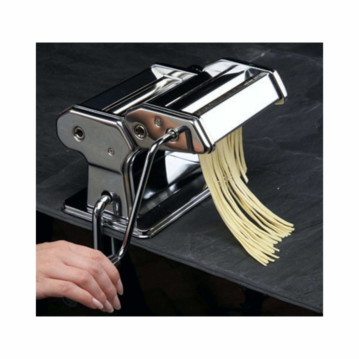 Italian Deluxe Double Cutter Pasta Machine - KitchenCraft World of ...
